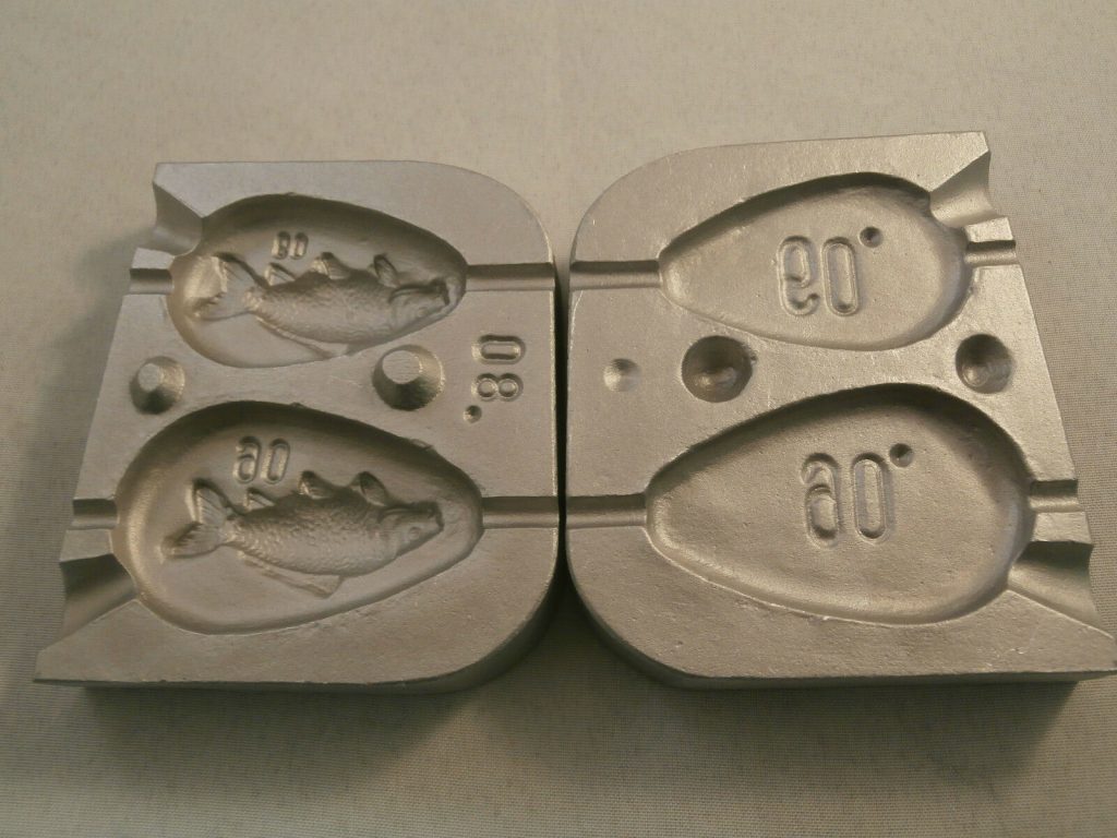 Inline Flat Pear lead mould weights fishing lead mould Carp Boat ...