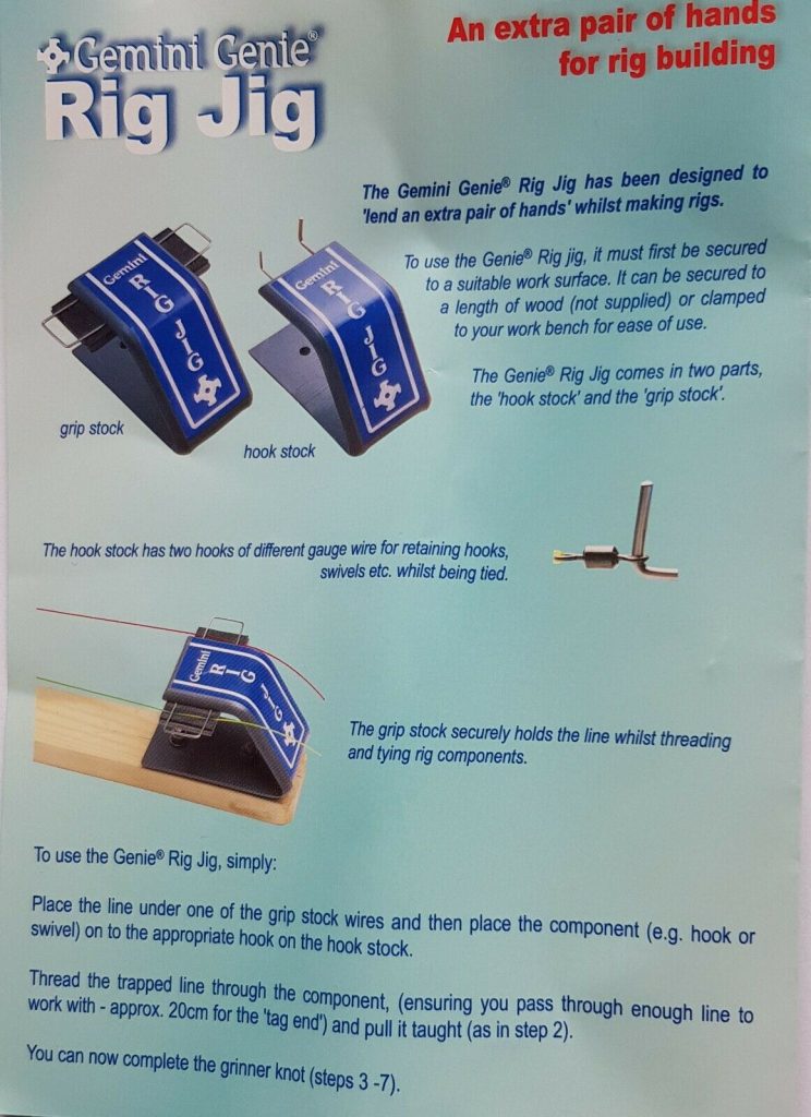 Gemini Genie Rig Jig For Rig Building Snoods Rigs Beach fishing cod ...