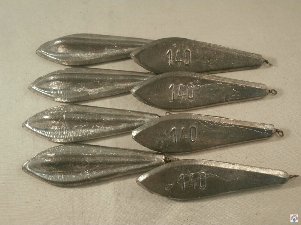 Tri lobe Flat bottomed weights, Great bottom holding , 80- 140gram ...